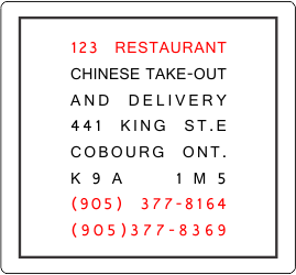 123 Chinese Food Cobourg