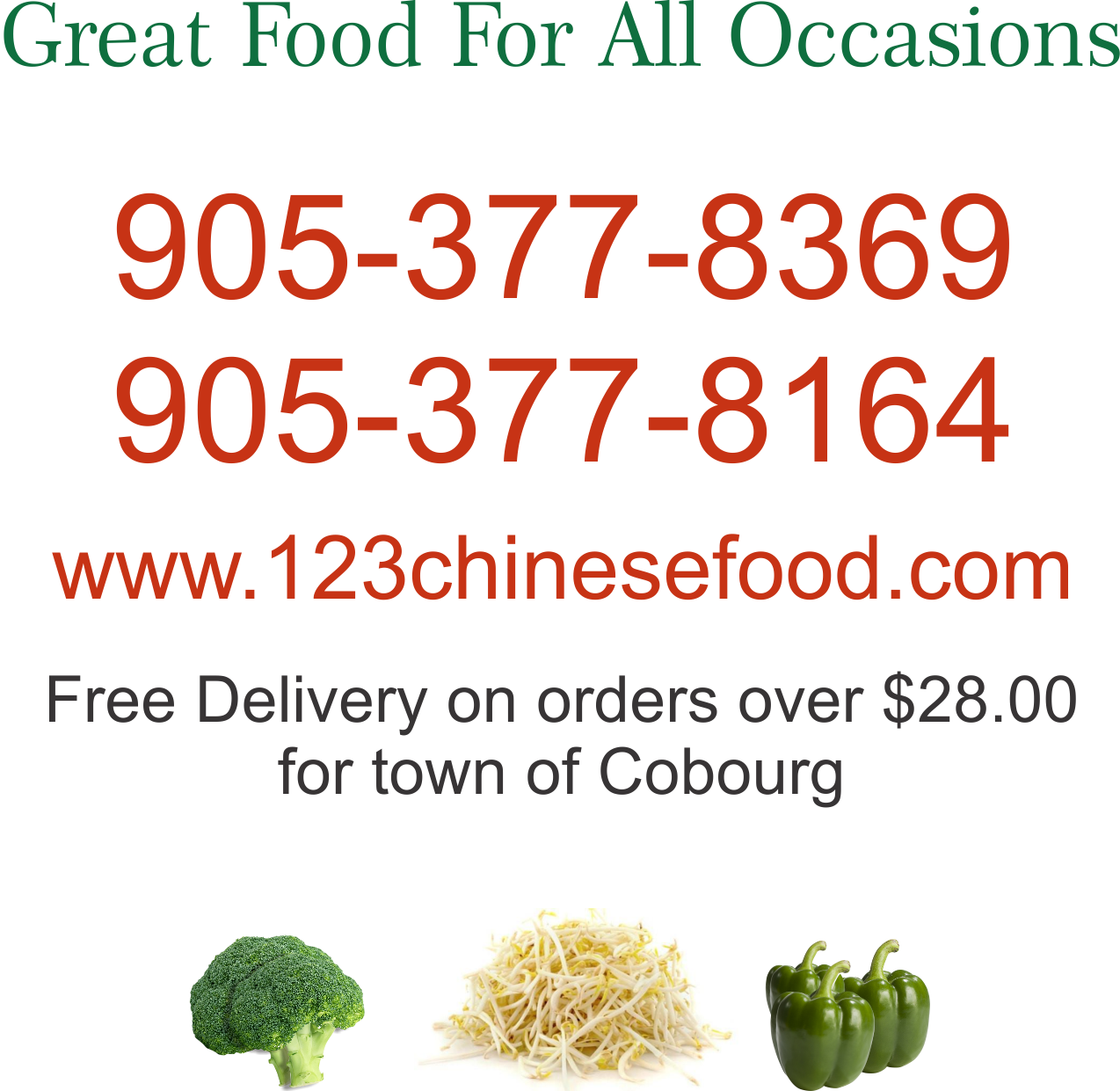 123 Chinese Food Cobourg